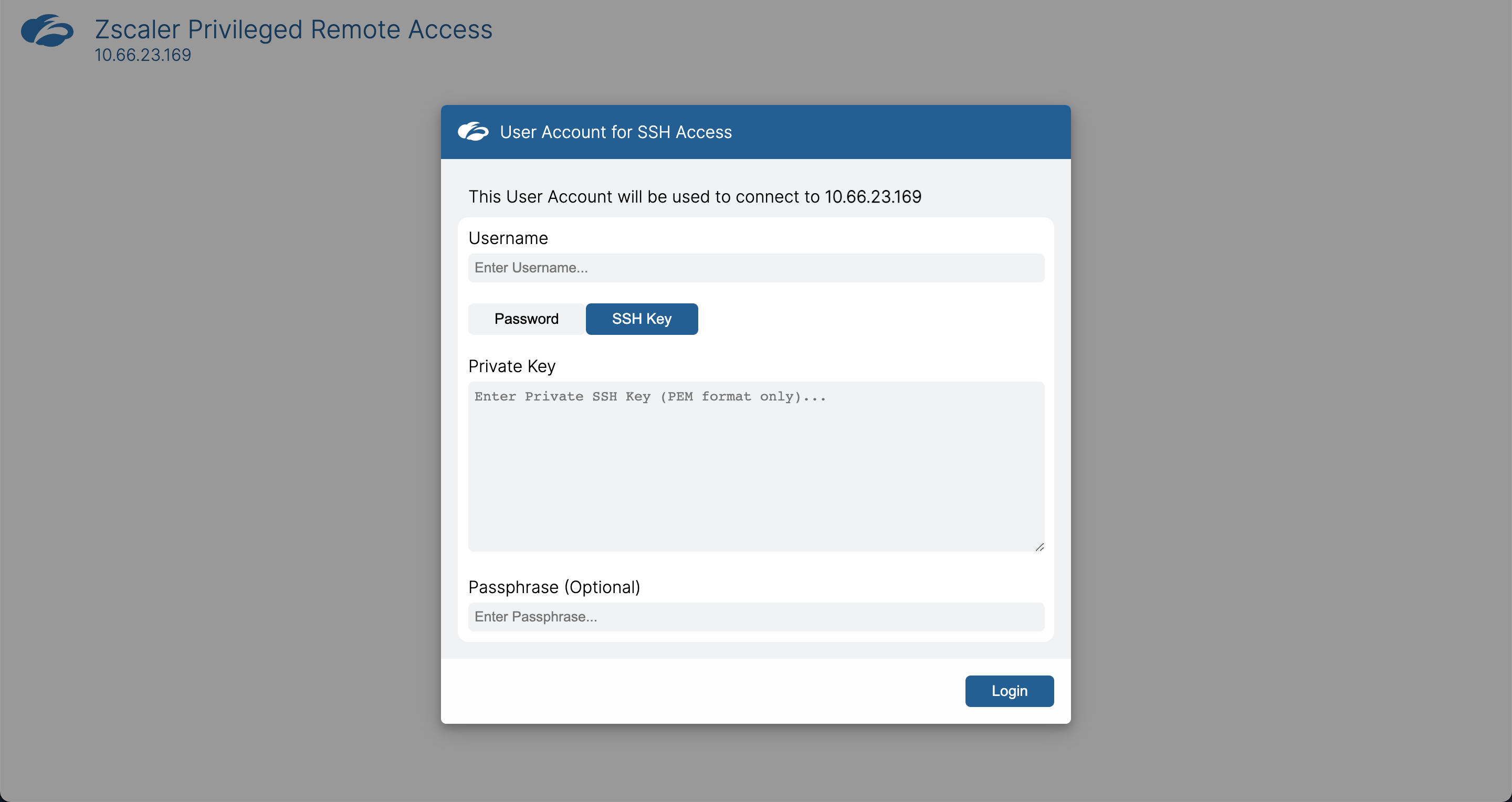 Example User Account for RDP Access Window with Domain, Username, and Password fields